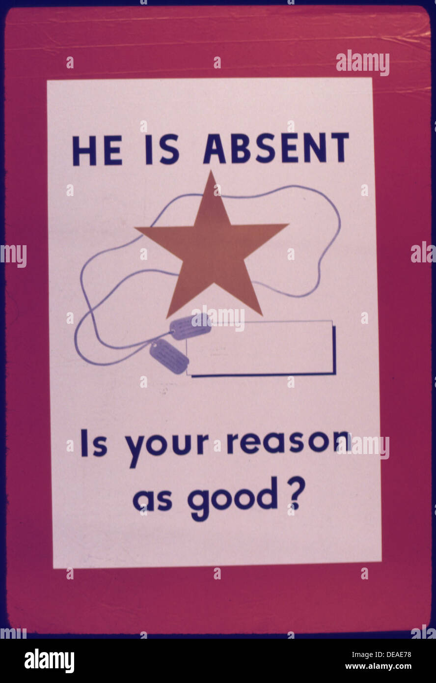 This 5E-era illustration highlights the message 'He is Absent. Is your ...