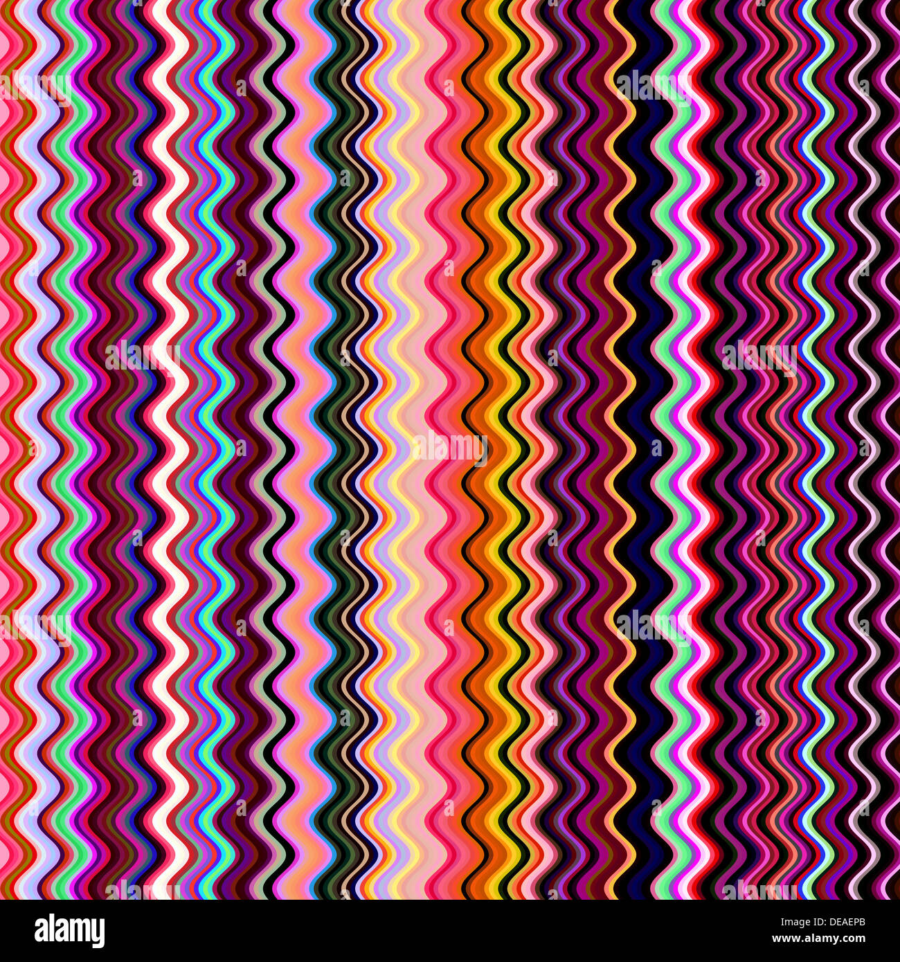 Digital vertical waves warm colours abstract illustration Stock Photo ...