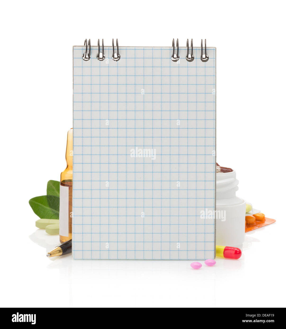 Medical treatment recipe white Cut Out Stock Images & Pictures - Alamy