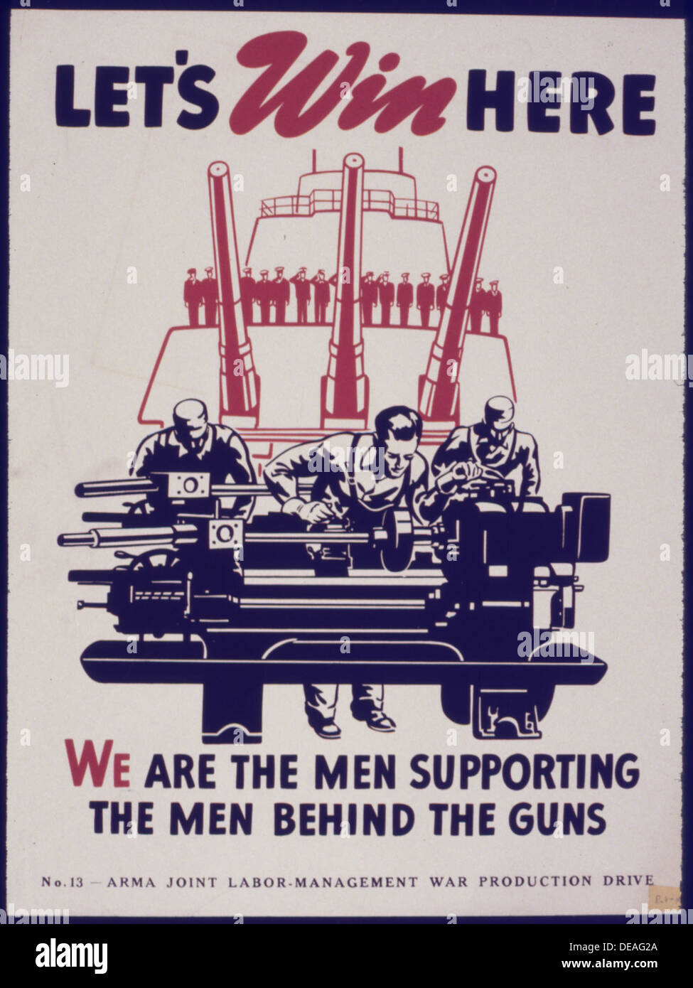 This image captures the message “Let’s Win Here,” a motivational slogan ...