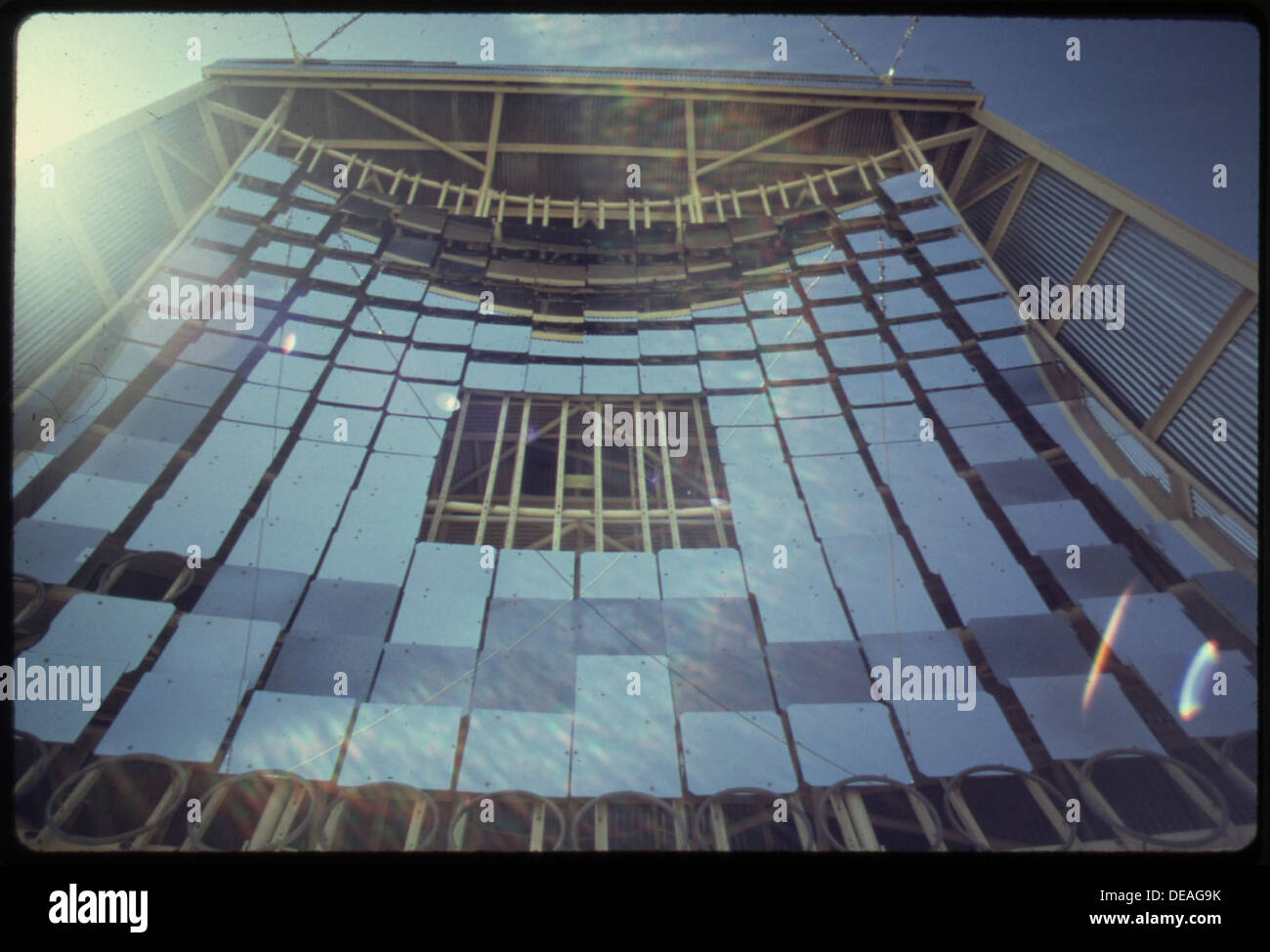 LOOKING UP FROM GROUND LEVEL AT THE 60-FOOT-HIGH EXPANSE THAT MAKES UP ...