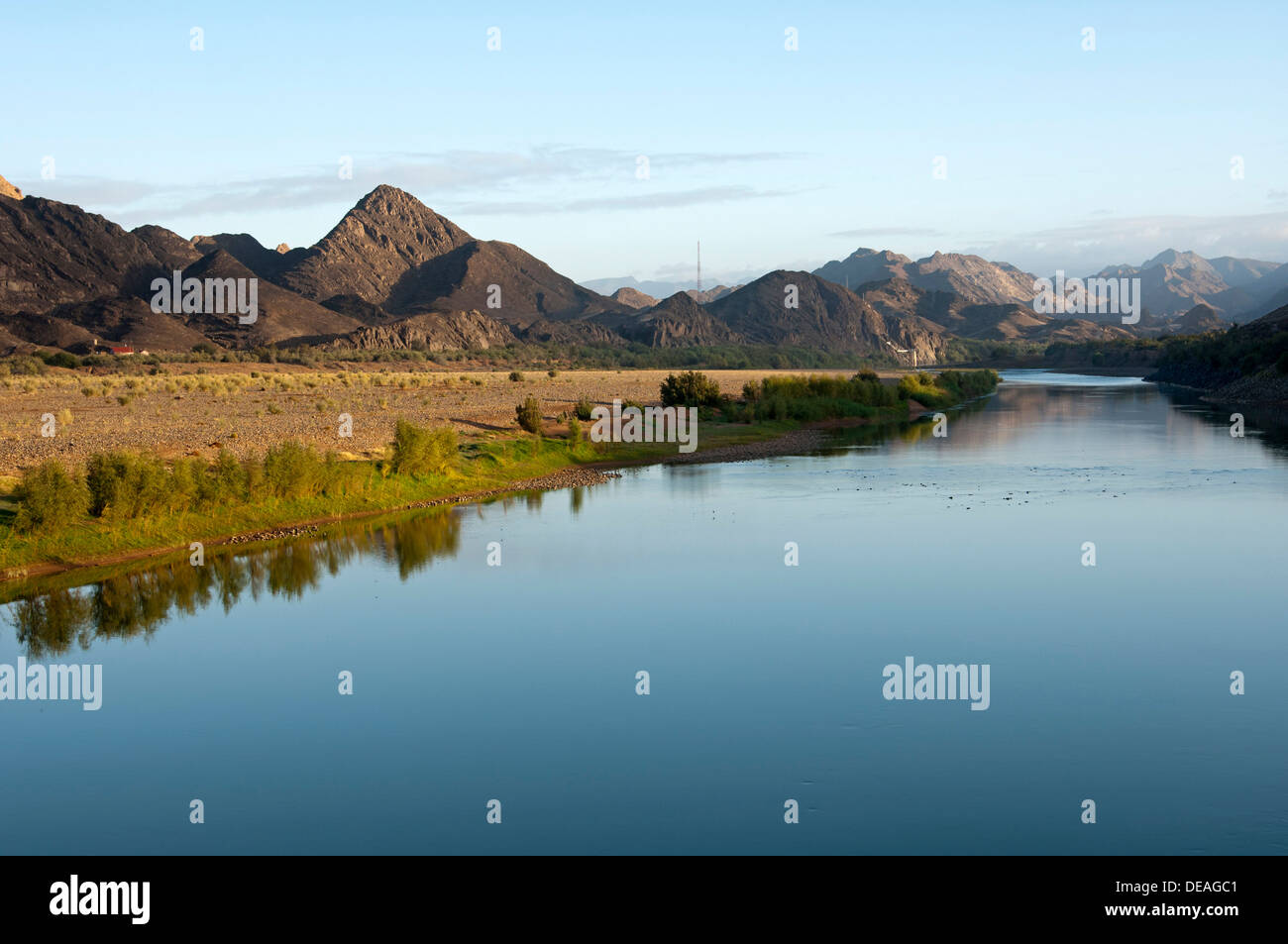 Orange River in the Ai-Ais Richtersveld Transfrontier Park, view ...