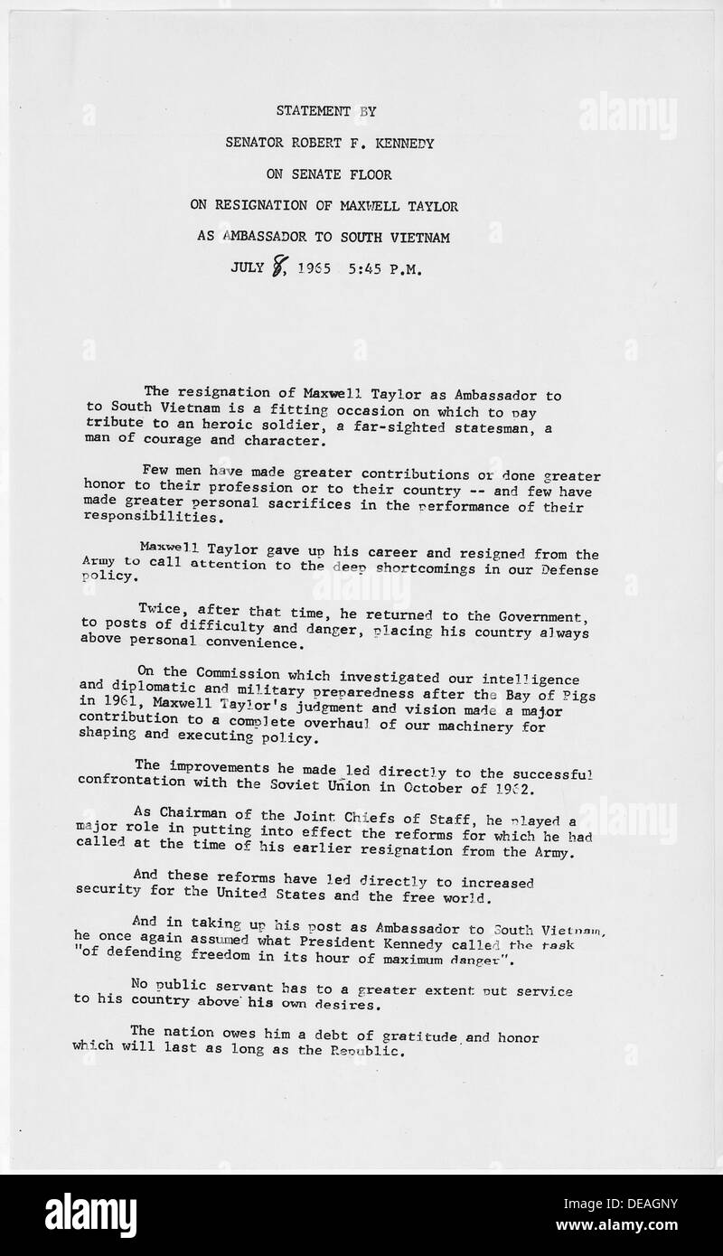 Maxwell taylor Black and White Stock Photos & Images - Alamy