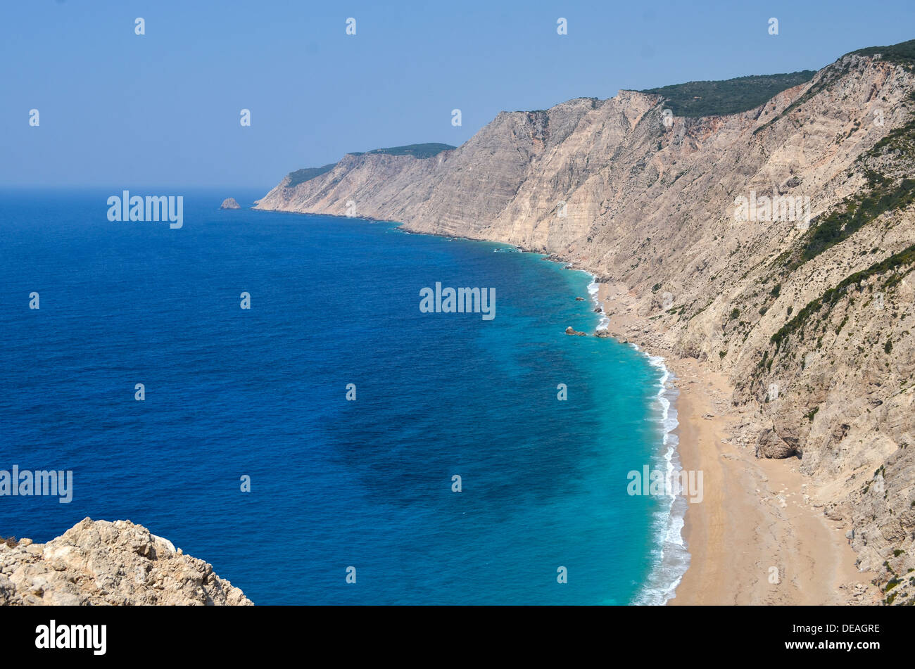 Famous Amos beach at Kefalonia Greece Stock Photo - Alamy