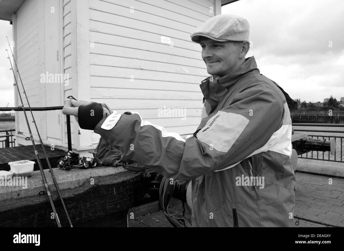 fisherman in erith kent Stock Photo - Alamy