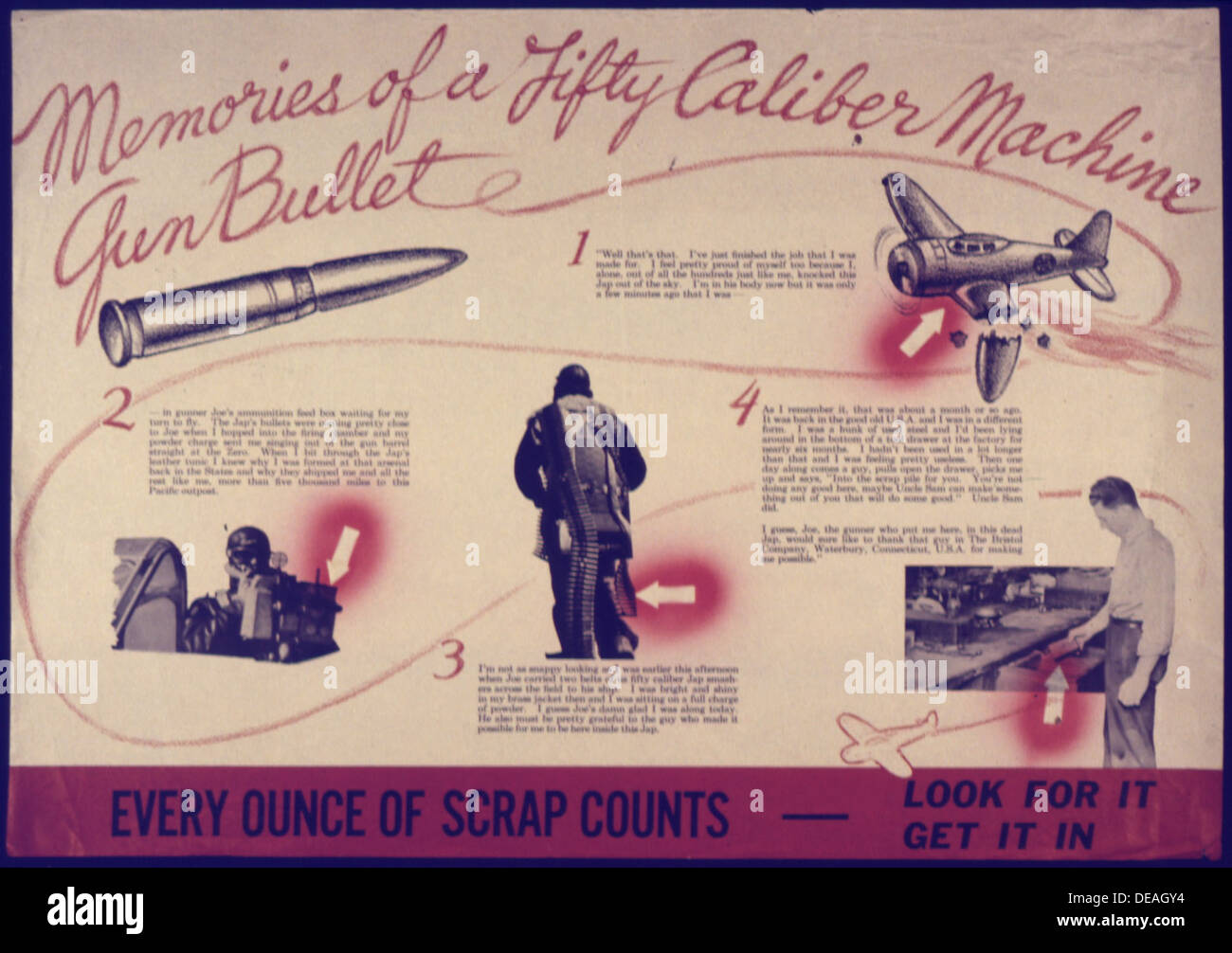 This photograph captures the story behind a fifty caliber machine gun ...