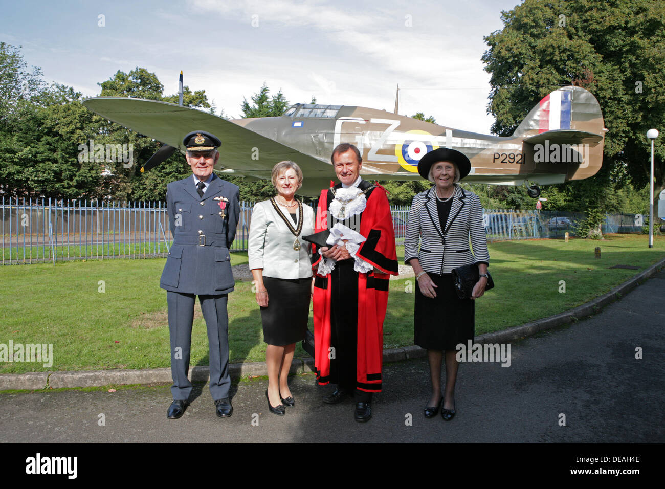 Biggin Hill, UK. 15th September 2013. The Mayor of Bromley and Wing ...
