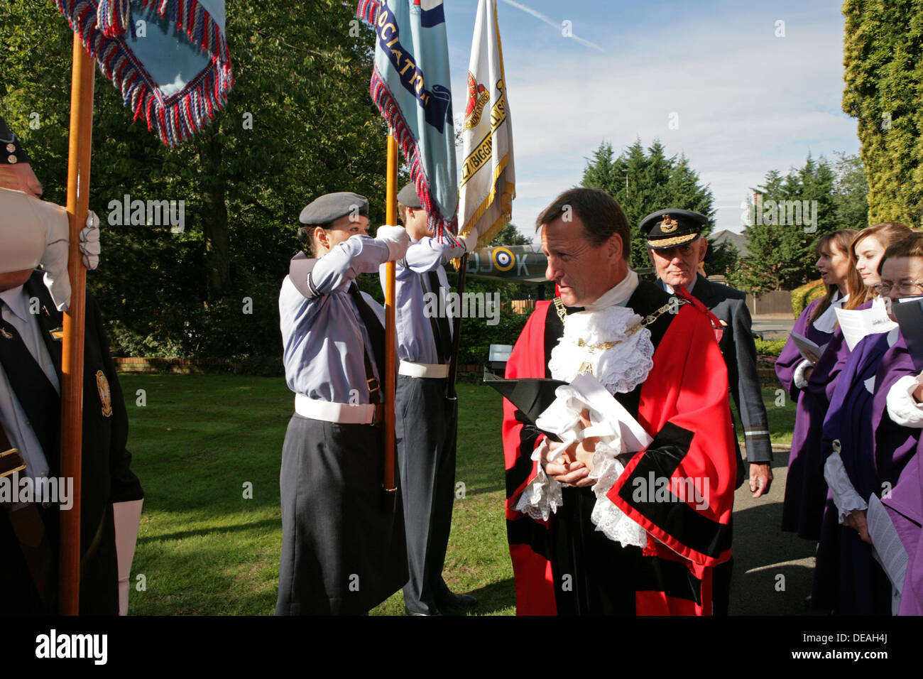Biggin Hill, UK. 15th September 2013. The Mayor of Bromley and Wing ...