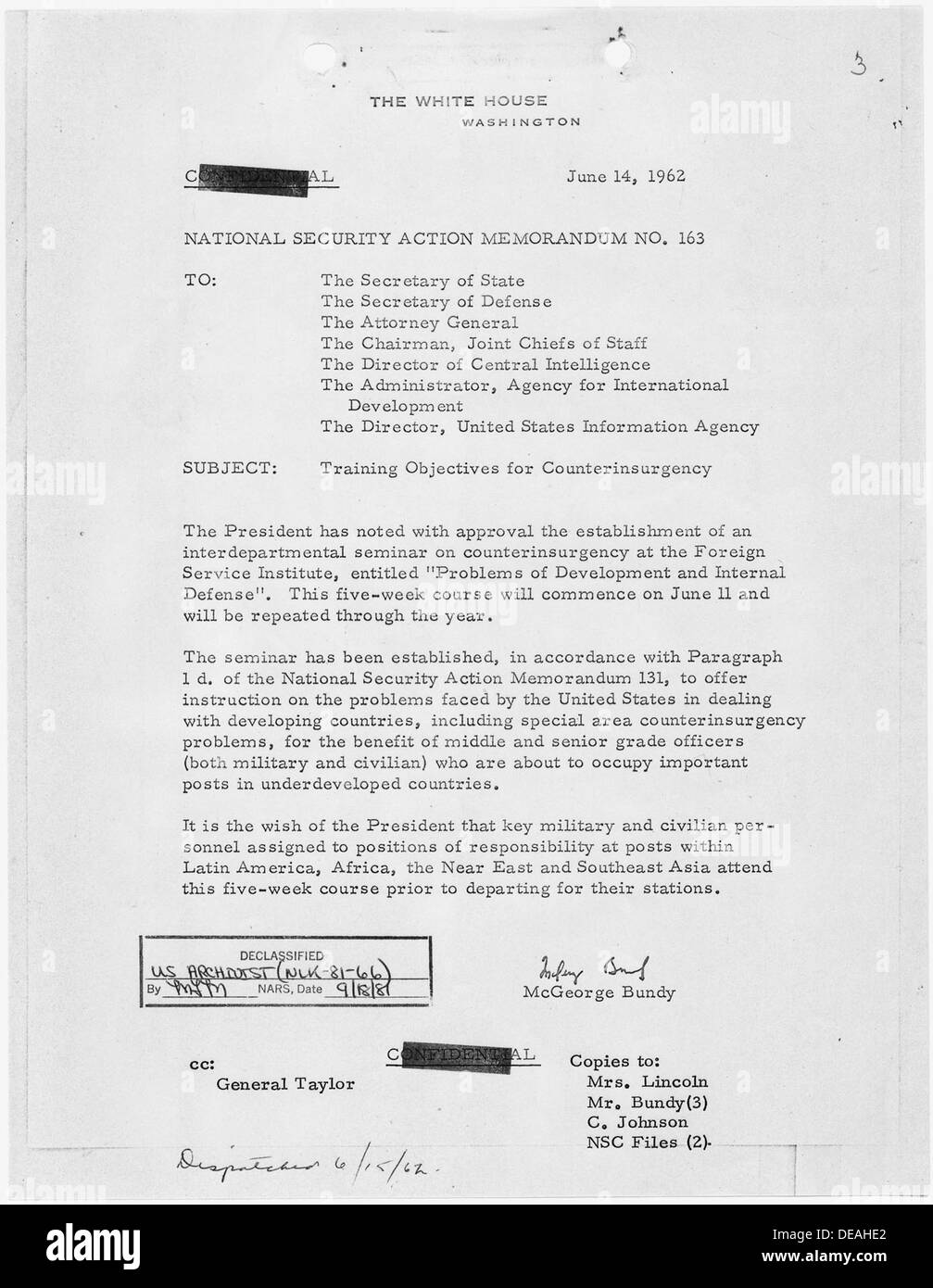 National security action memorandum no Black and White Stock Photos ...