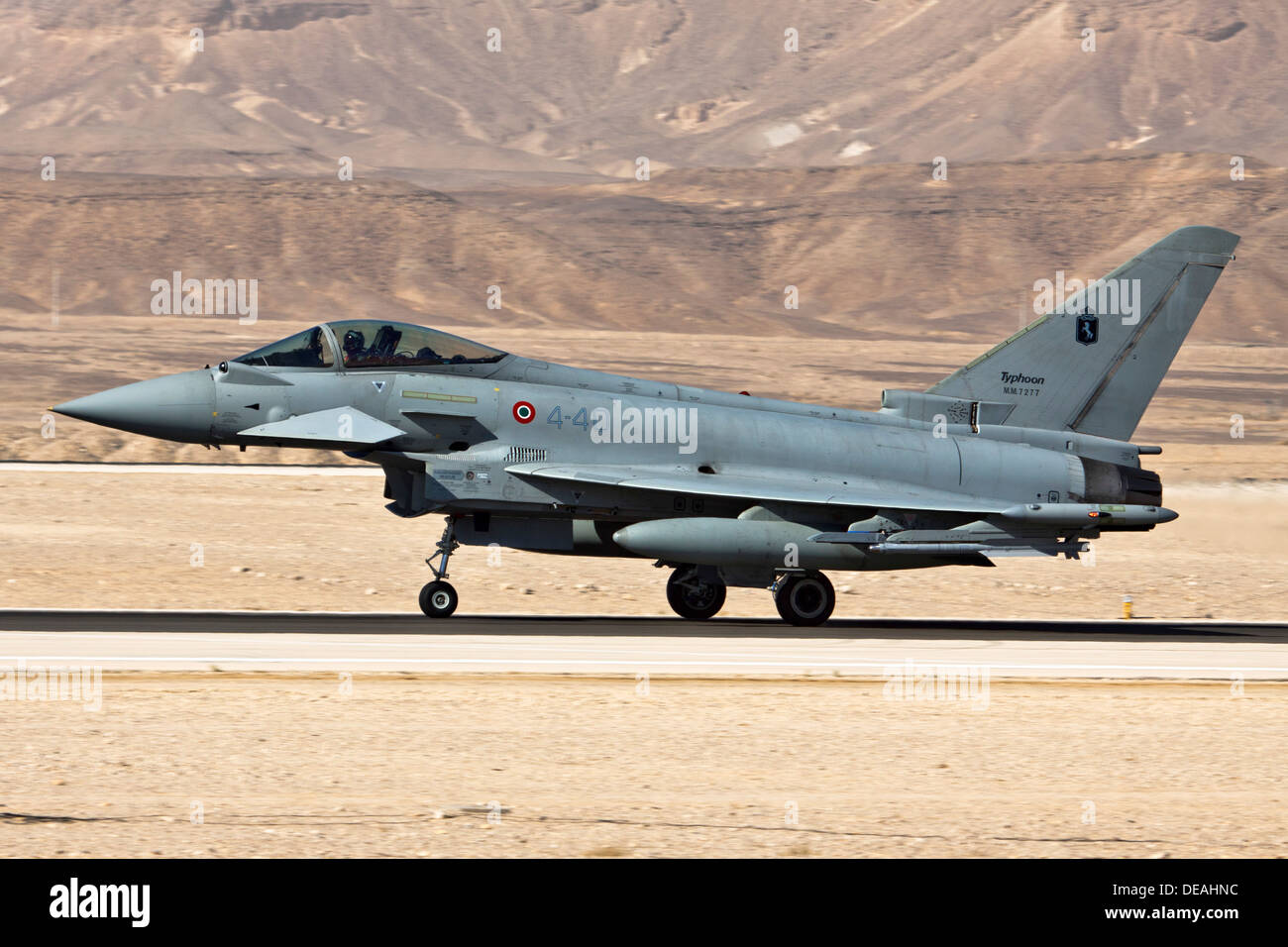 Italian Air force Eurofighter Typhoon at take off Stock Photo - Alamy