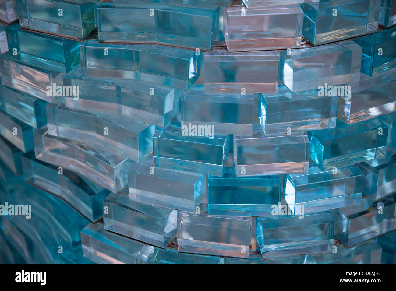 BLUE GLASS BRICKS, VENICE, ITALY Stock Photo - Alamy