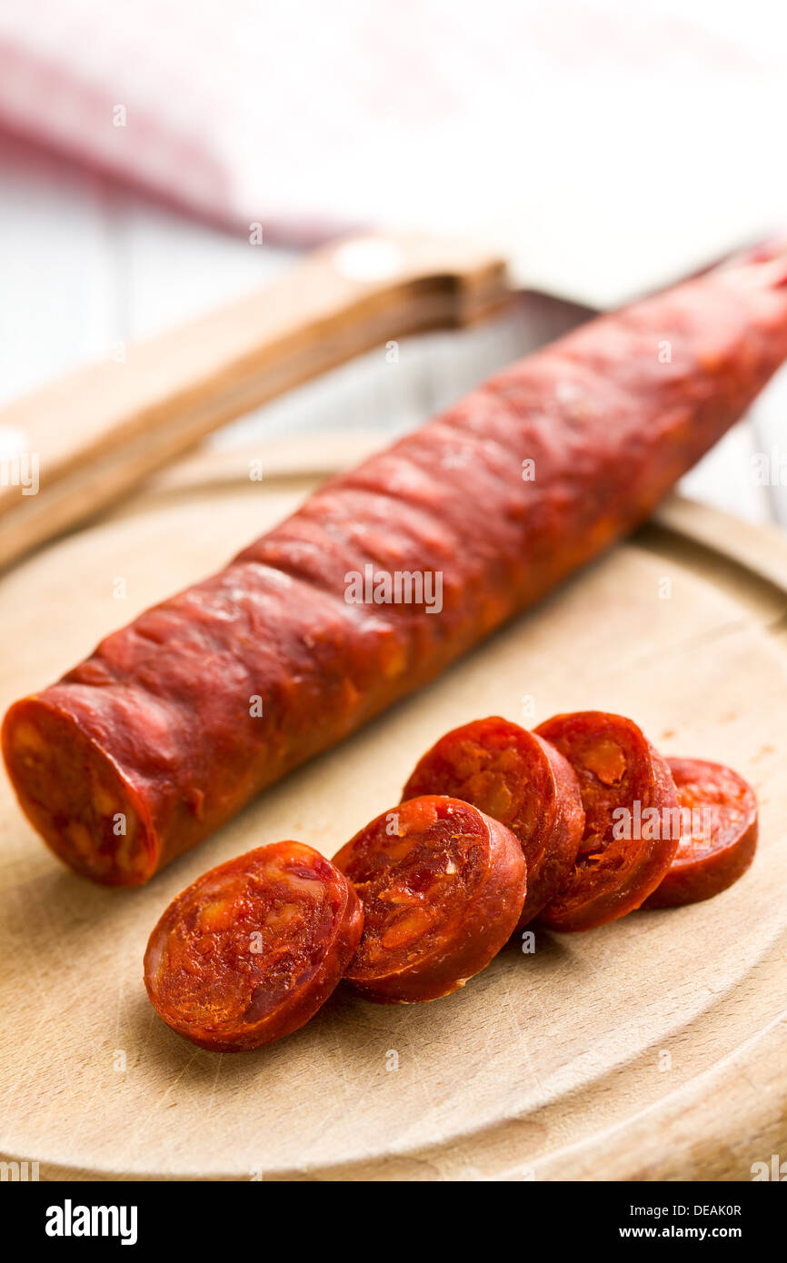 Spanish spicy chorizo sausages hi-res stock photography and images - Alamy