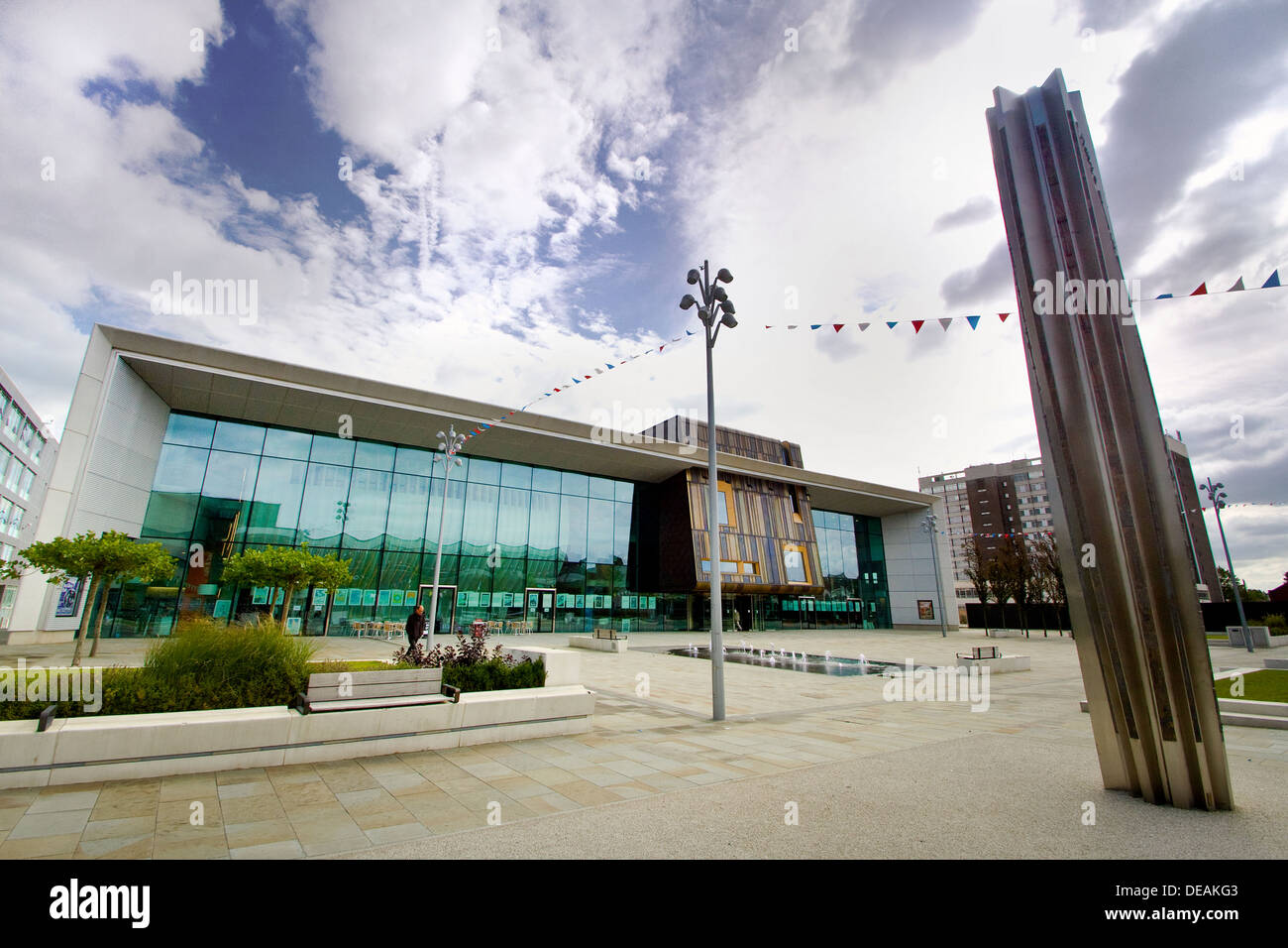 Doncaster's performance venue, Cast showing 'Danum' sculpture in the ...
