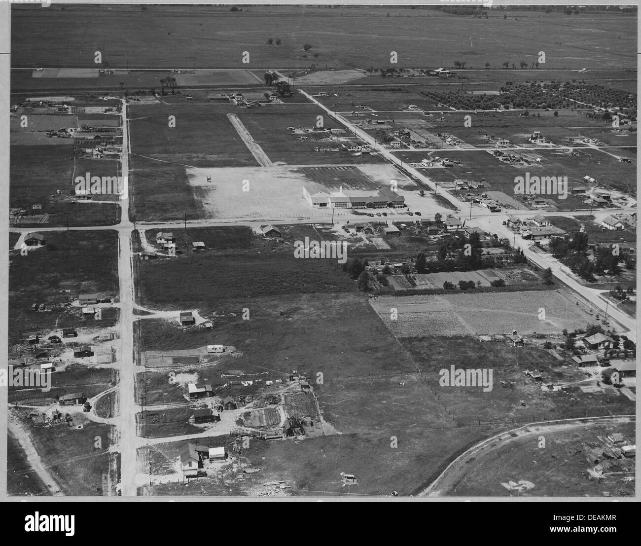 An aerial view of Olivehurst in Yuba County, California, capturing the ...