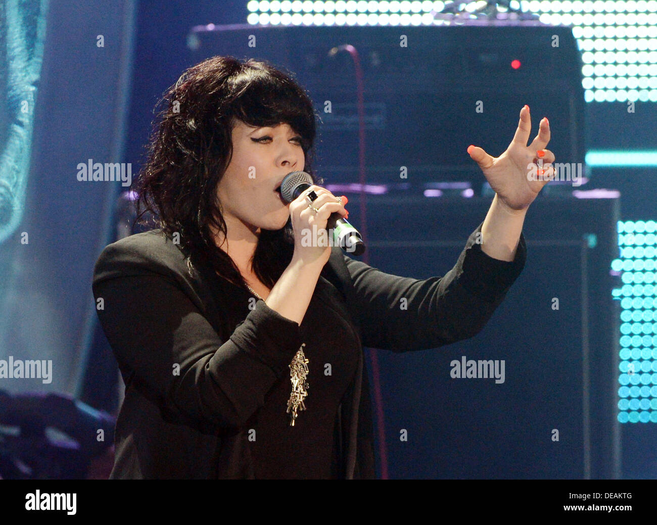 Baden-Baden, Germany. 14th Sep, 2013. British singer Alex Hepburn ...