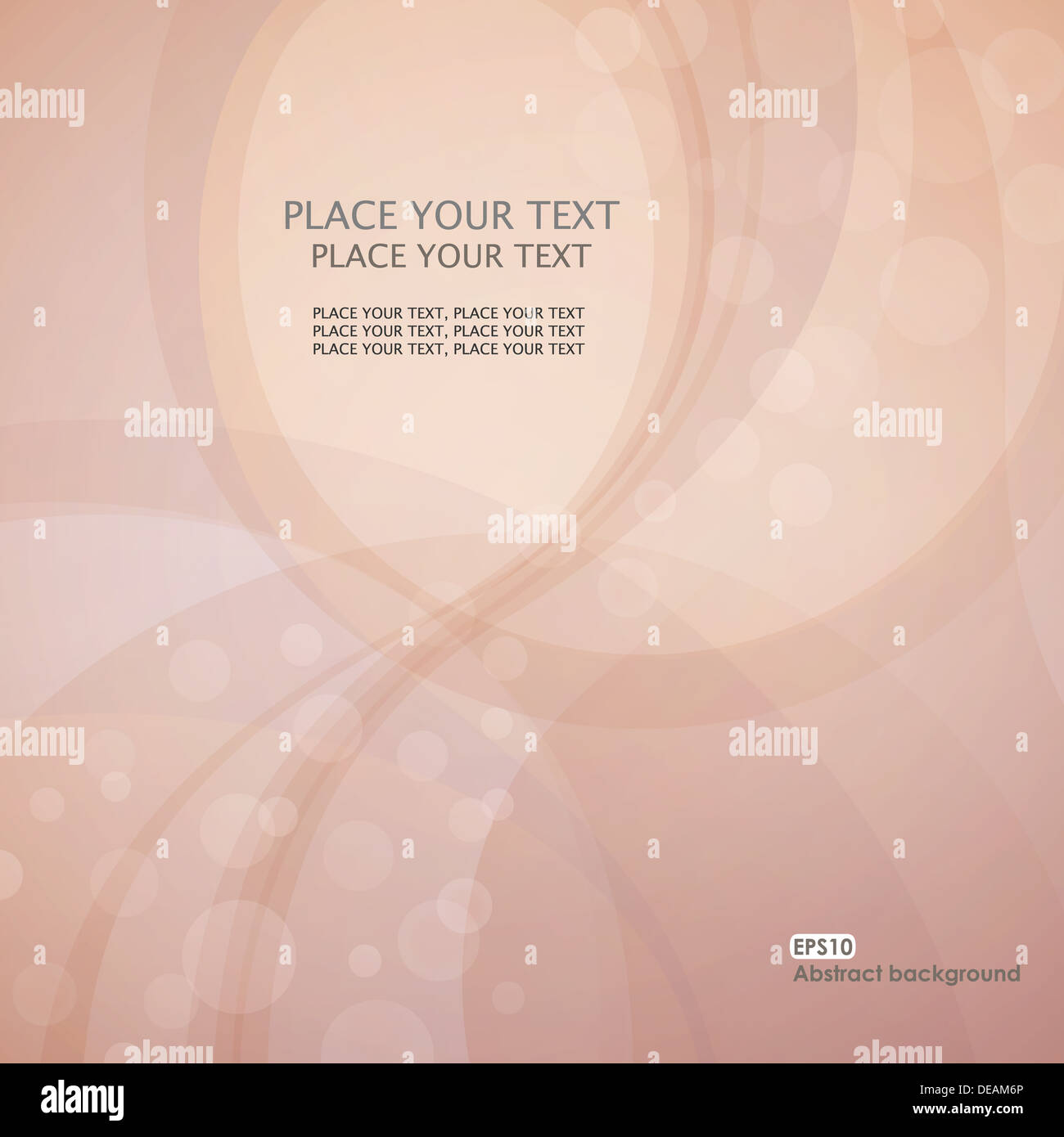Abstract shiny vector EPS10 background in cream tones Stock Photo - Alamy