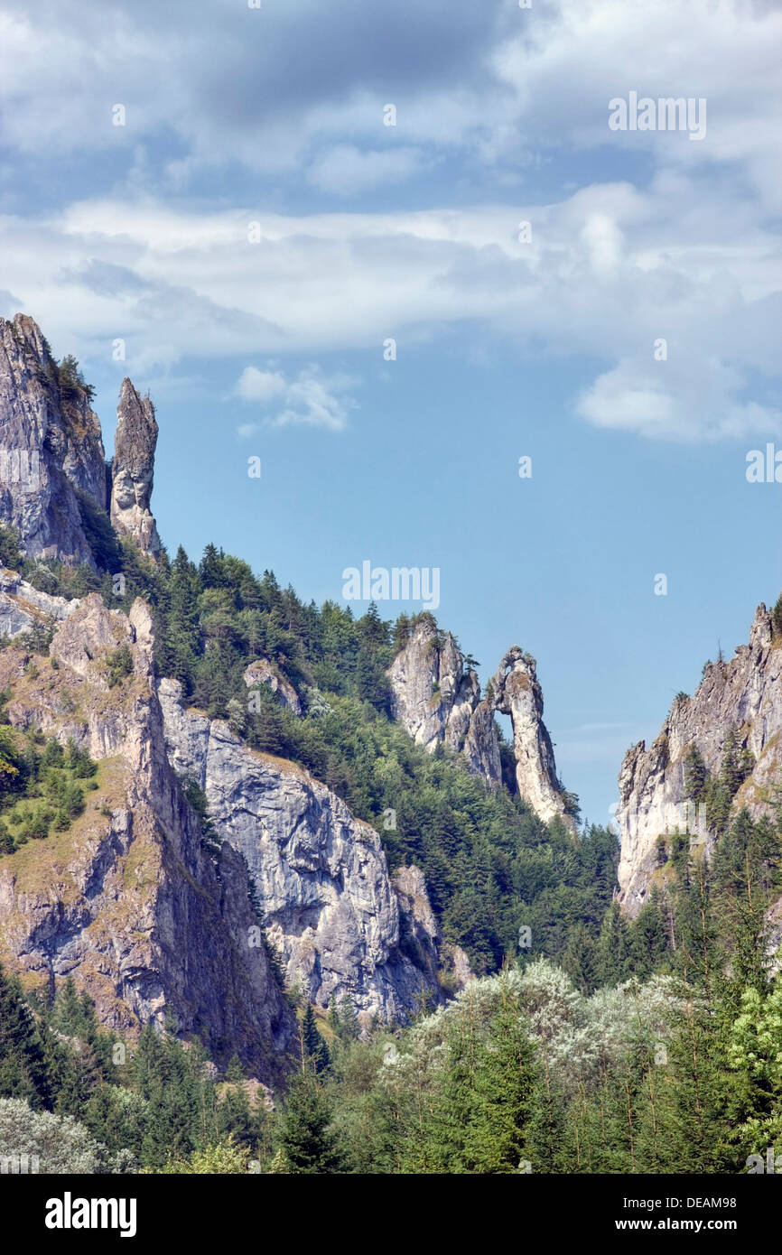 Praying Monk rock formation at Tiesnavy, National Nature Reserve, Mala ...