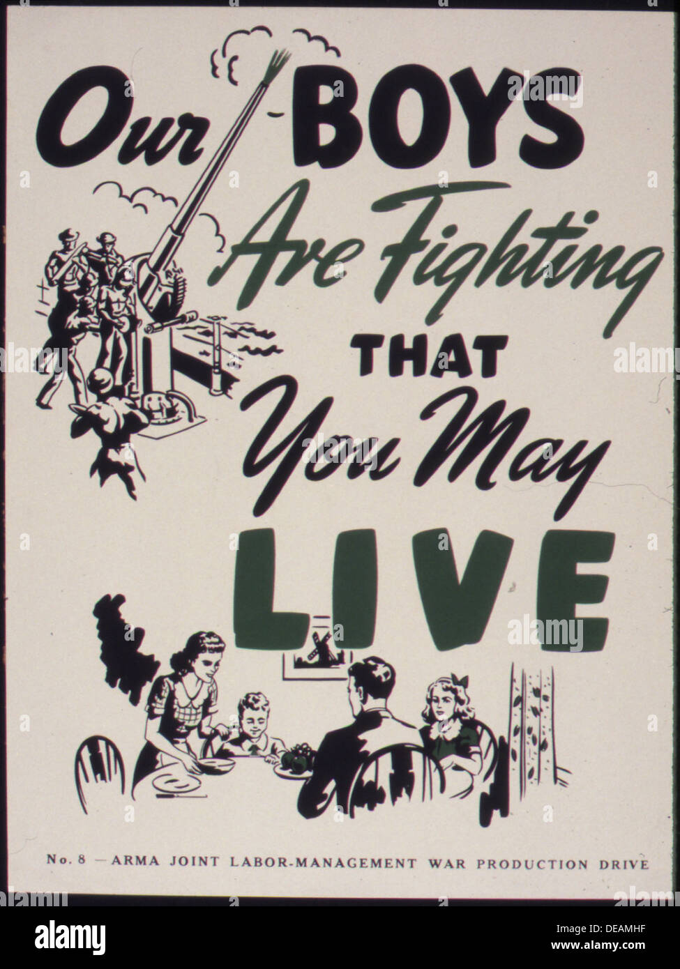 American wwii propaganda poster advertising hi-res stock photography ...