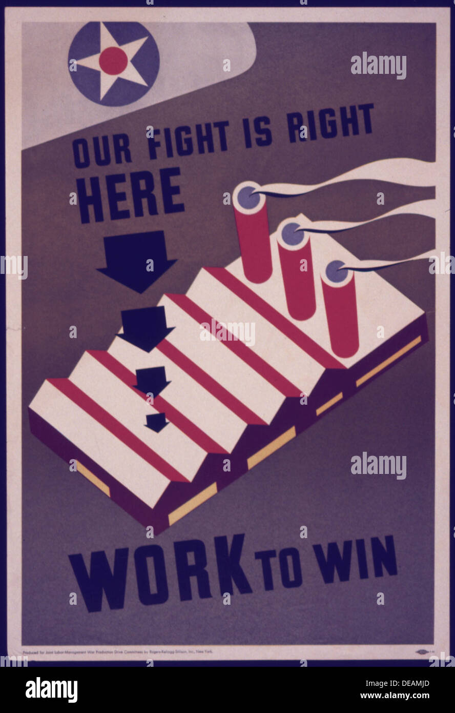 This image is a part of wartime propaganda during World War II ...