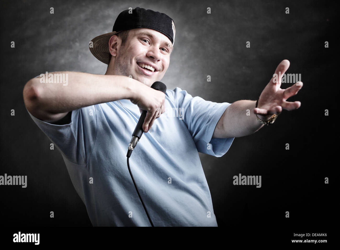 Rap singer. Hip hop music Stock Photo - Alamy