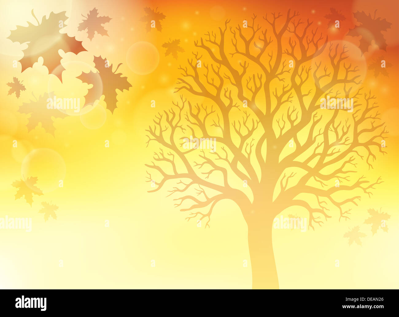 Autumn theme background 5 - picture illustration Stock Photo - Alamy