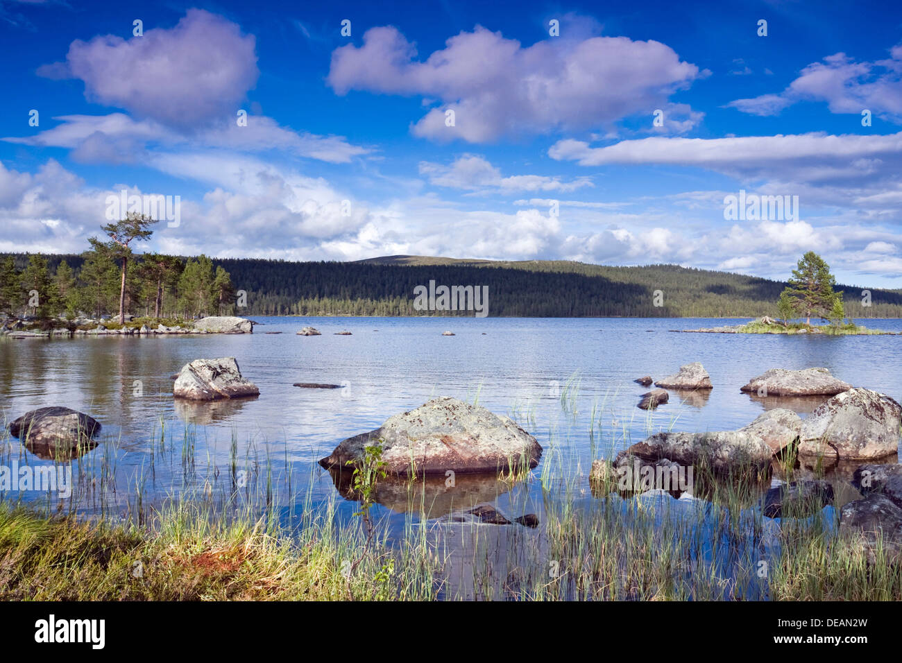 Lake Gutulisjoen and Gutulia National Park, Hedmark county, Norway ...
