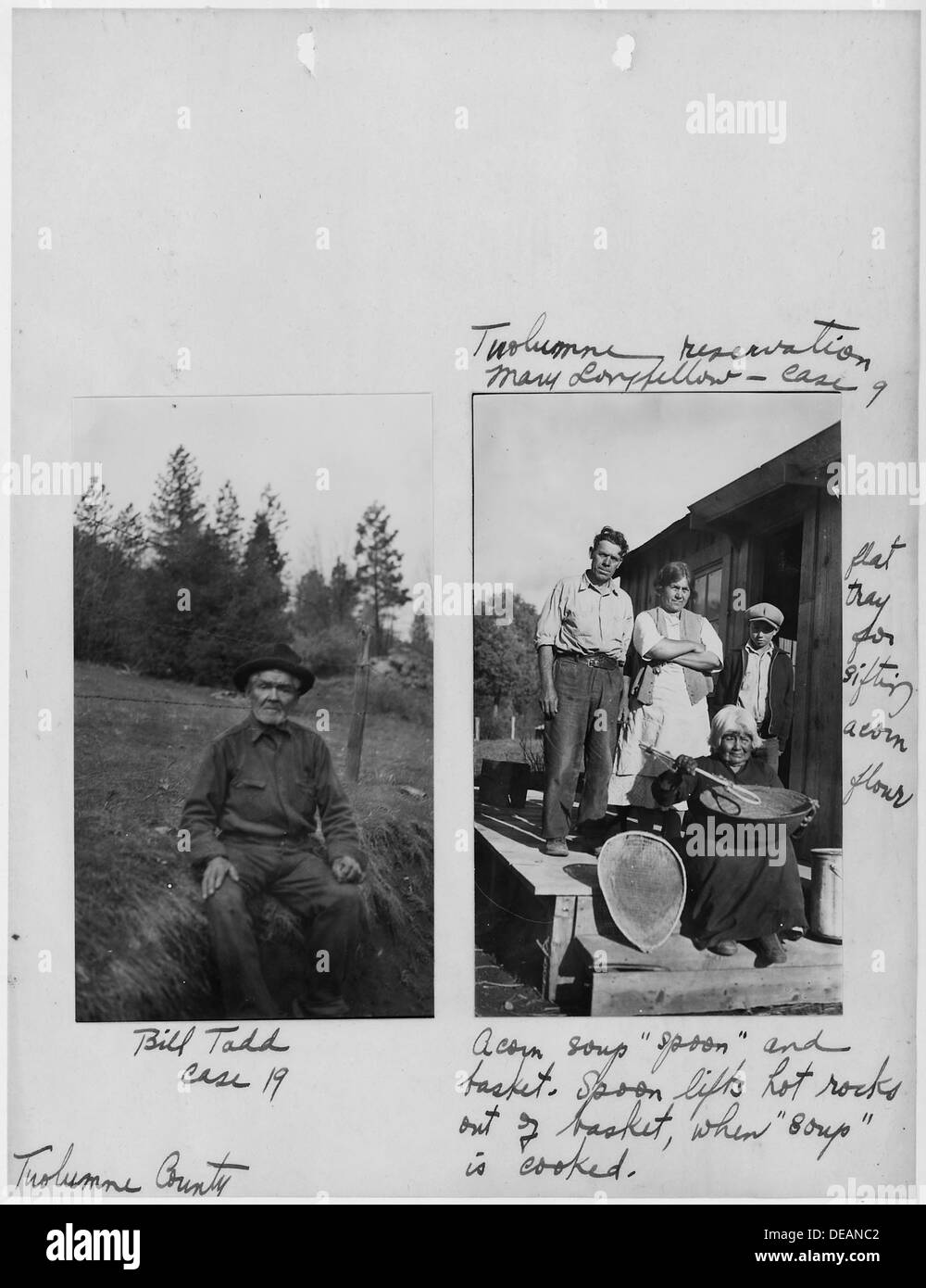 Bill Todd and Mary Longfellow are shown with acorn-related tools at the ...