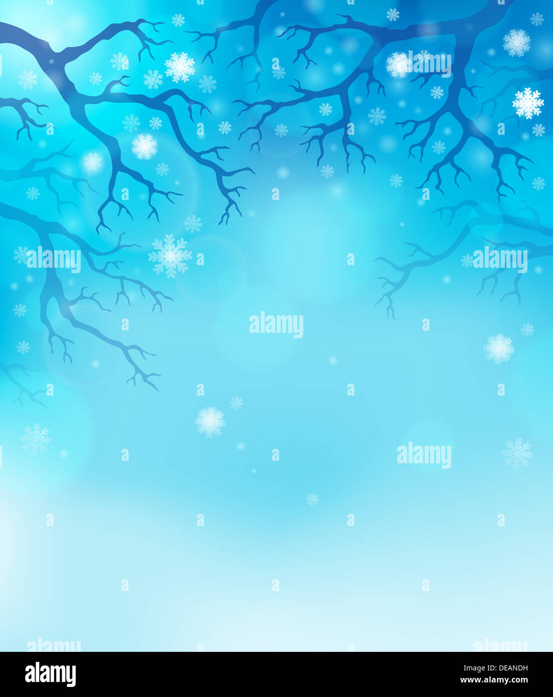 Winter theme background 1 - picture illustration Stock Photo - Alamy