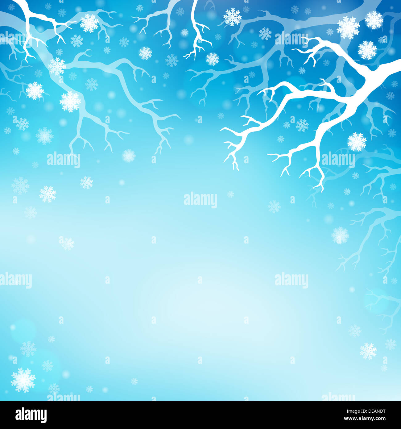 Winter theme background 3 - picture illustration Stock Photo - Alamy