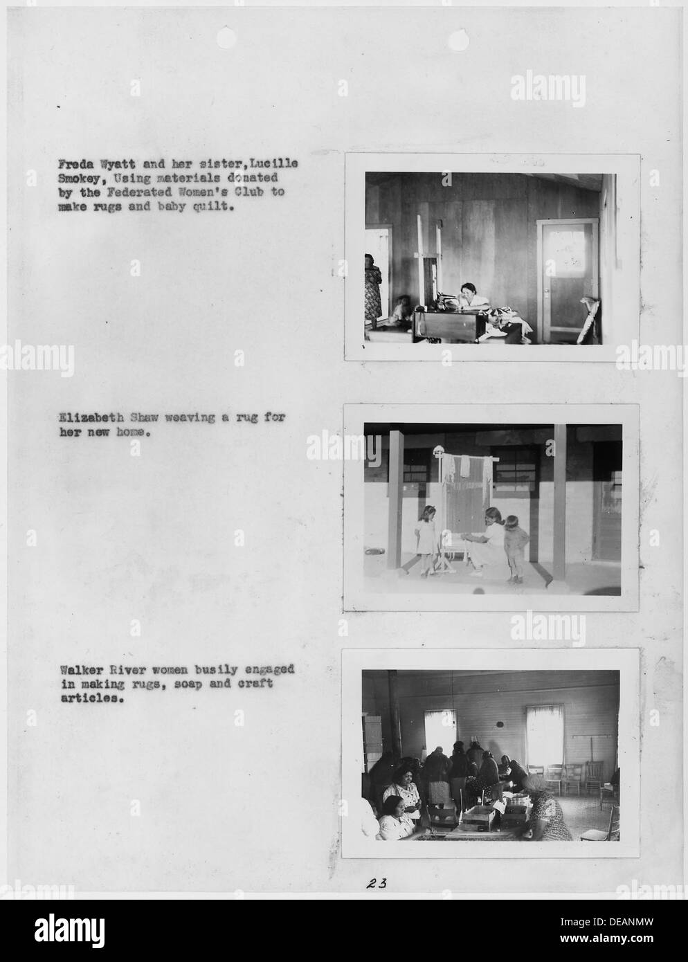 Traditional native american crafts Black and White Stock Photos ...