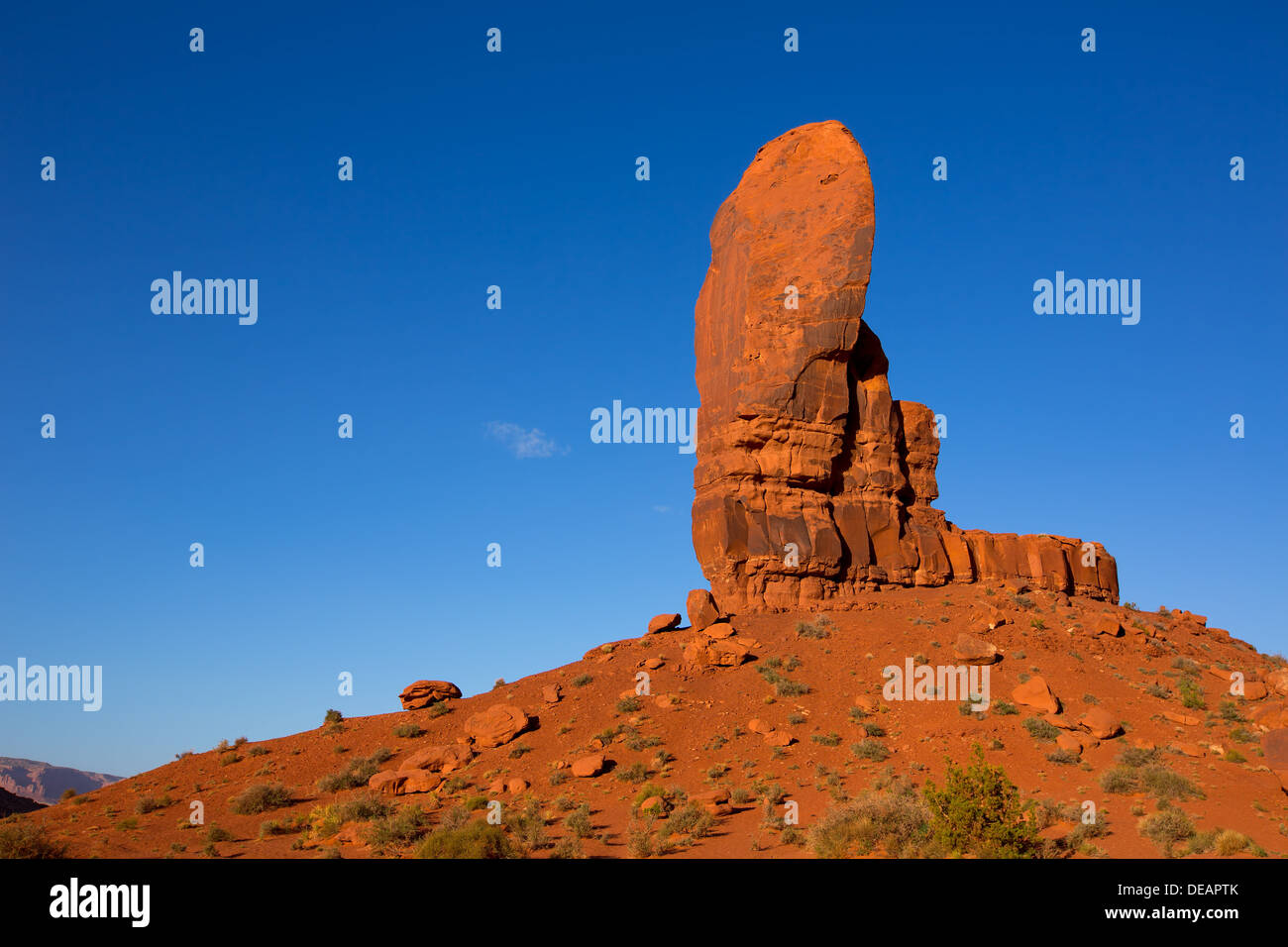 Monument Valley The Thumb Cly butte National park Utah Stock Photo - Alamy