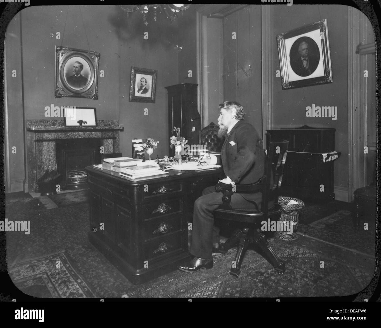 Office superintendent Black and White Stock Photos & Images - Alamy