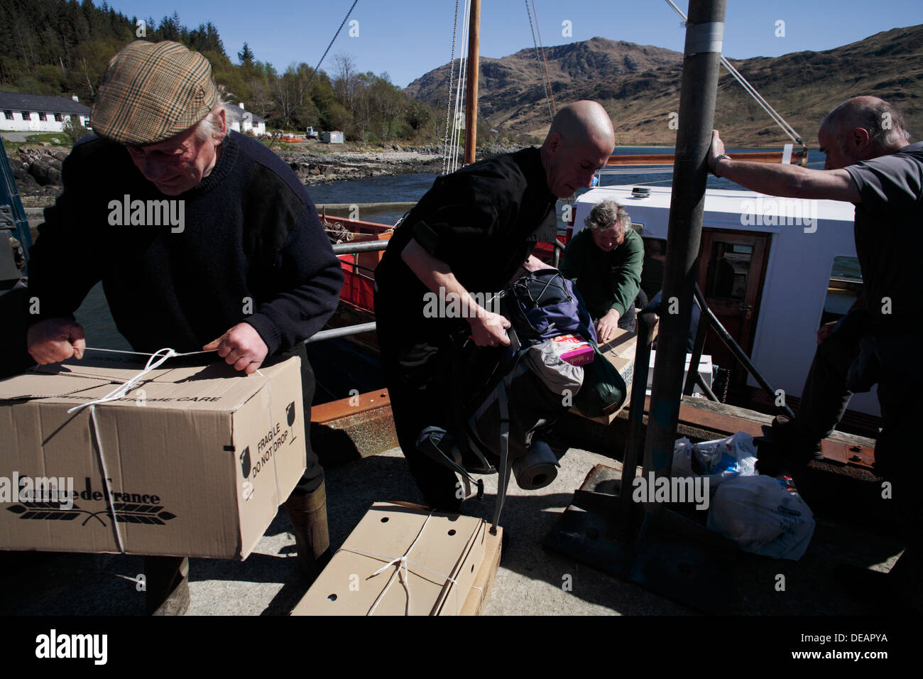 The Western Isles ferry is the main link between Mallaig and Inverie on ...