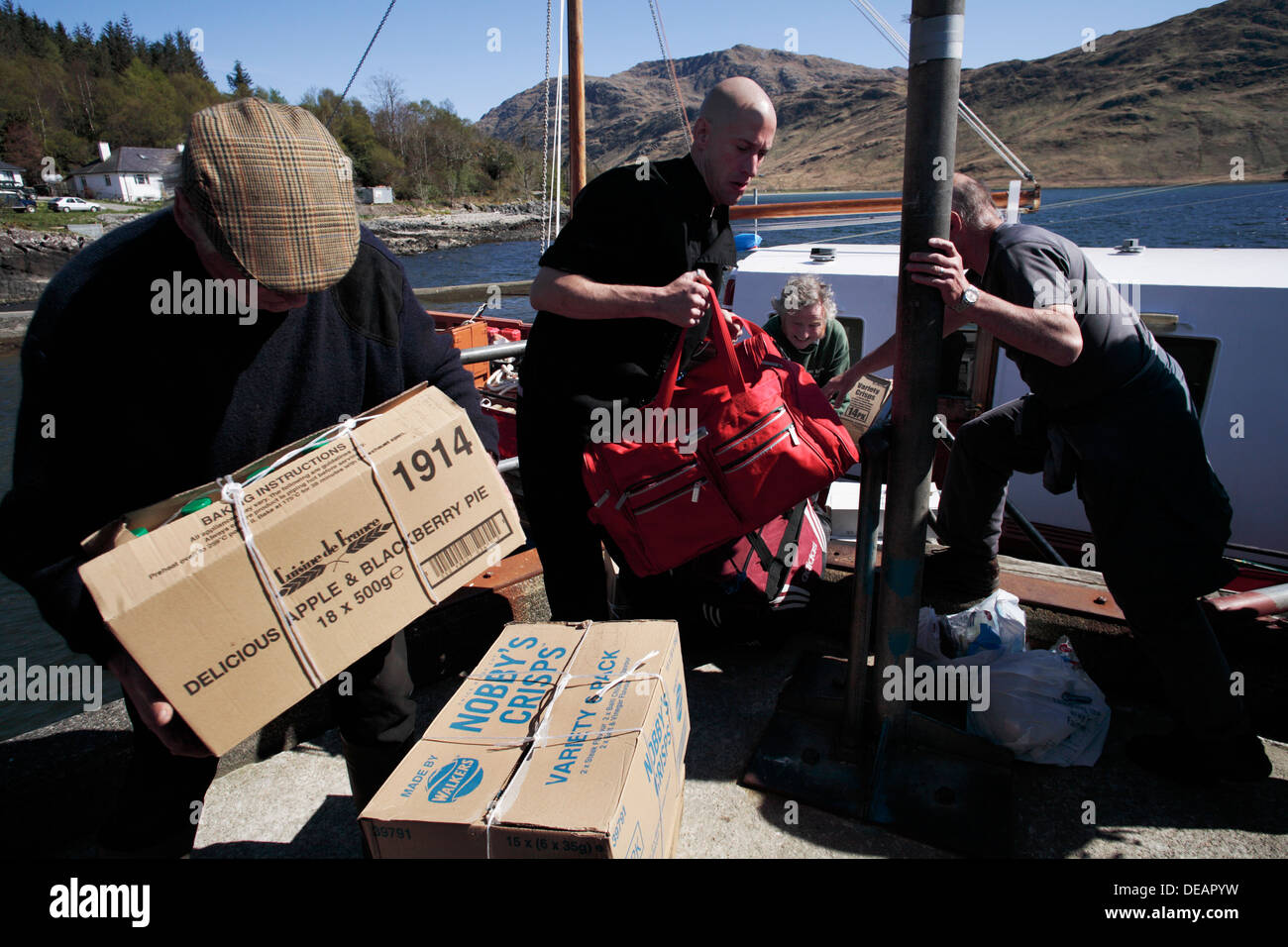 The Western Isles ferry is the main link between Mallaig and Inverie on ...