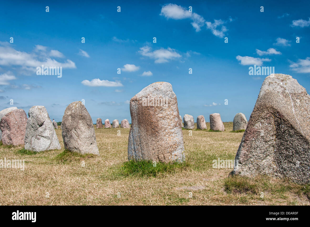 Sweden's most famous standing stones is arranged in the shape of a boat ...