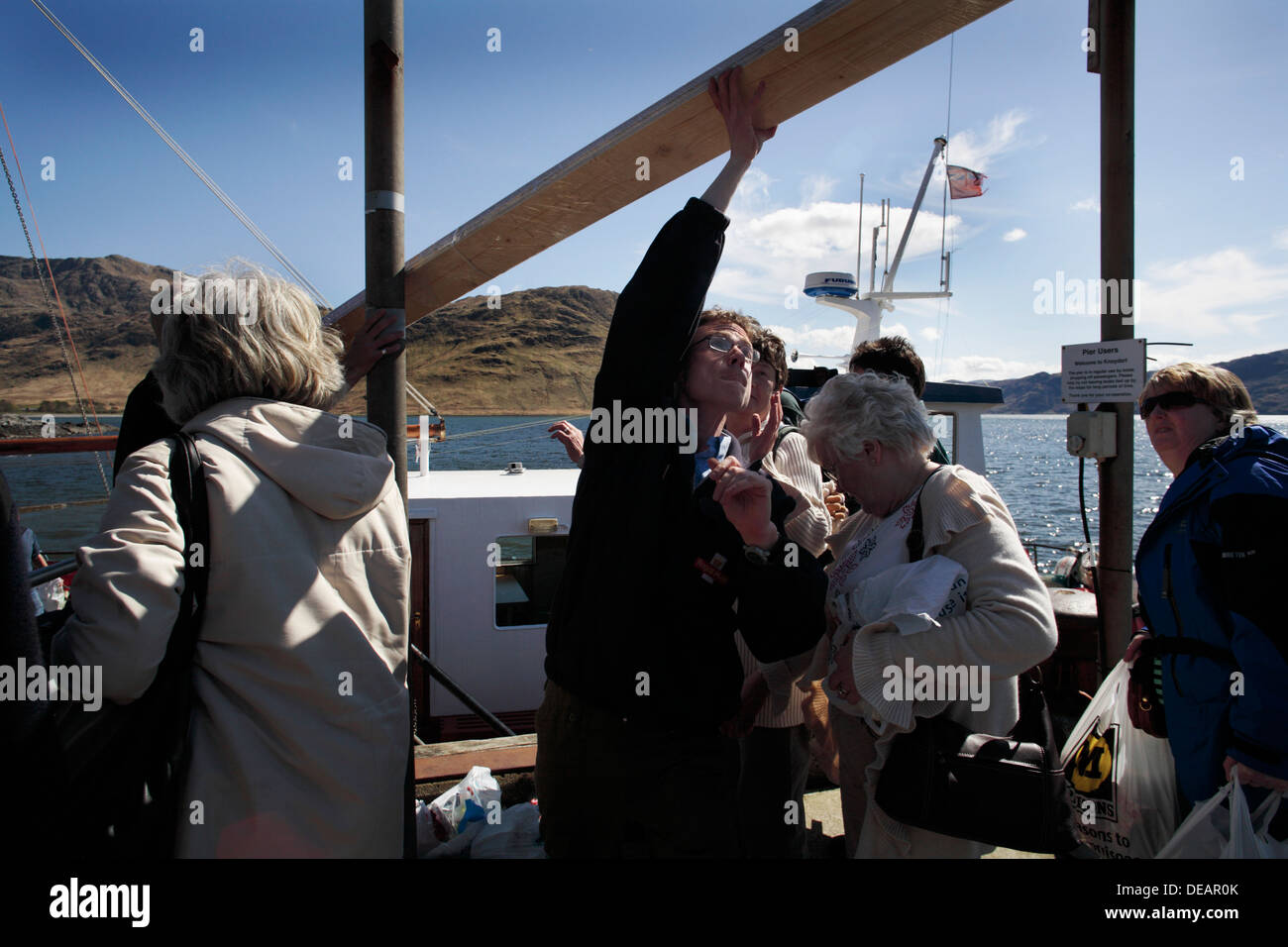 The Western Isles ferry is the main link between Mallaig and Inverie on ...