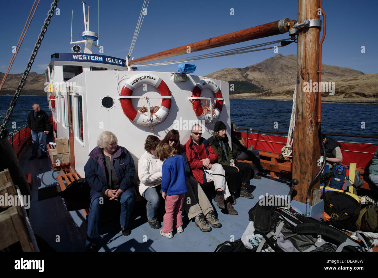 The Western Isles ferry is the main link between Mallaig and Inverie on ...