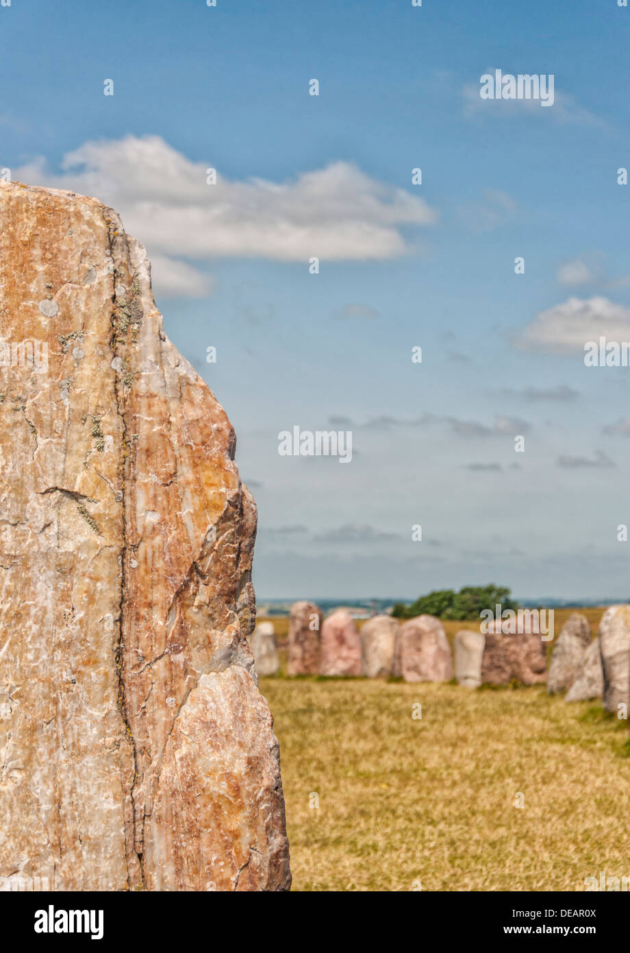 Sweden's most famous standing stones is arranged in the shape of a boat ...
