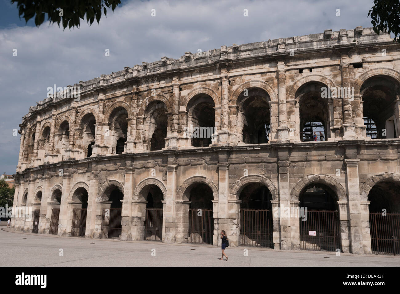 The Roman amphitheatre in Nîmes, Provence, France Stock Photo - Alamy