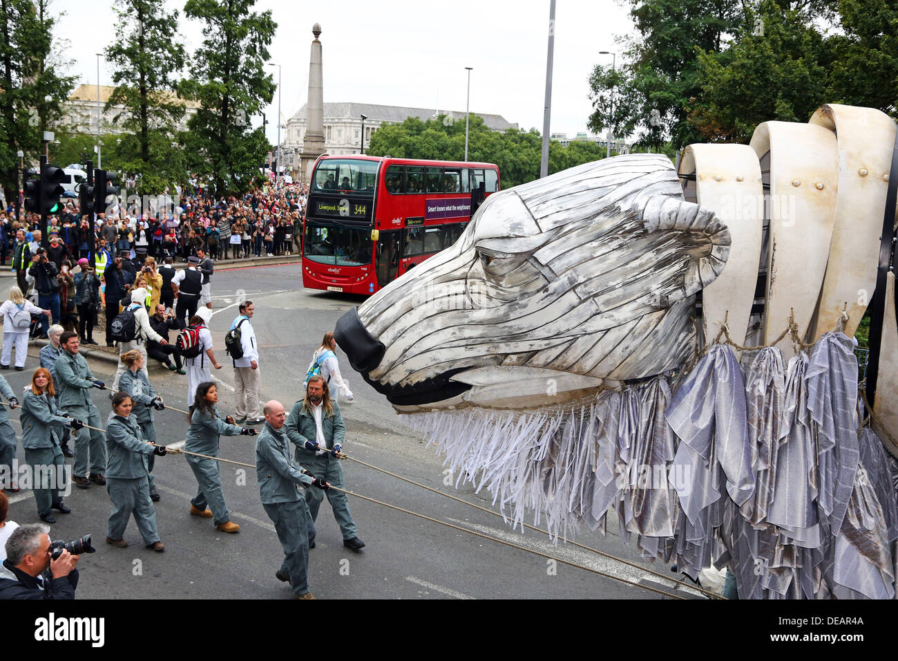 London, UK. 15th September 2013. Greenpeace Save the Arctic ...