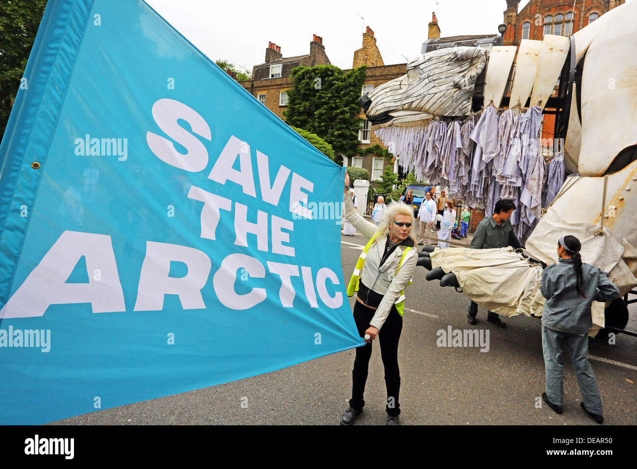 London, UK. 15th September 2013. Greenpeace Save the Arctic ...
