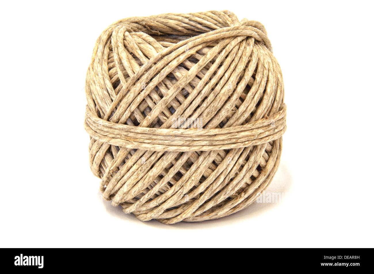 A ball of string isolated against a white background Stock Photo - Alamy