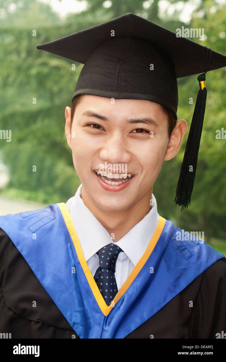 Young Man Graduating From University, Close-Up Portrait Stock Photo - Alamy