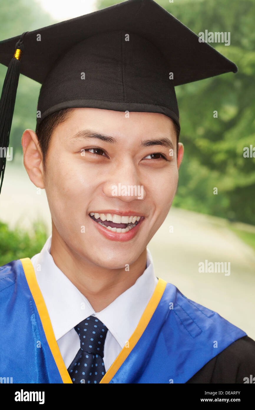 Young Man Graduating From University, Close-Up Portrait Stock Photo - Alamy