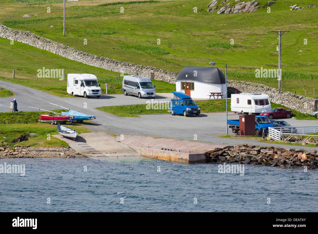 Burravoe camp site hi-res stock photography and images - Alamy