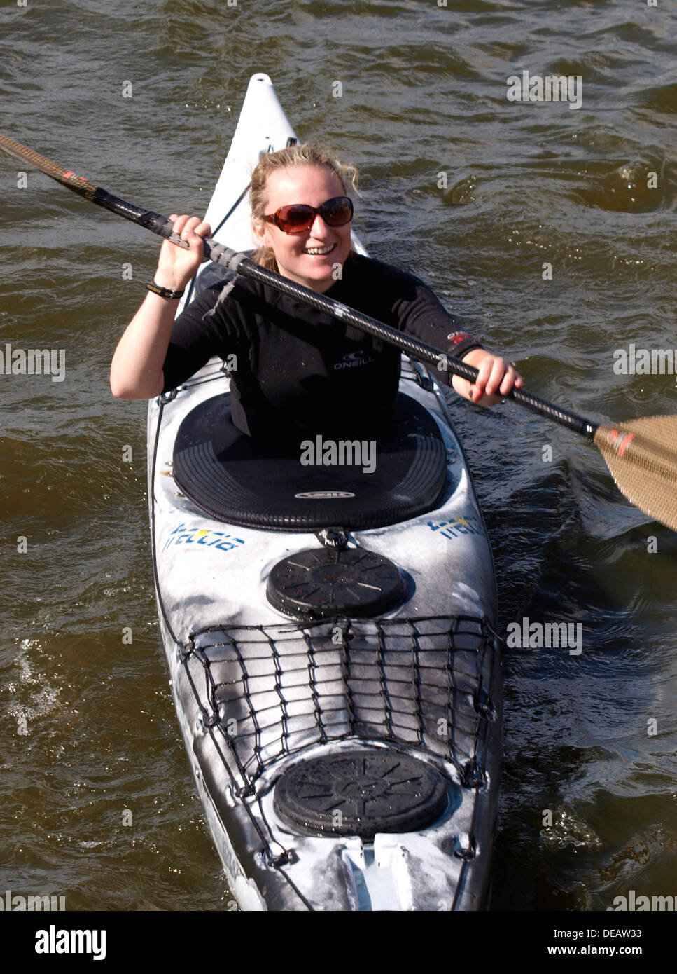 Kayak female blonde hi-res stock photography and images - Alamy