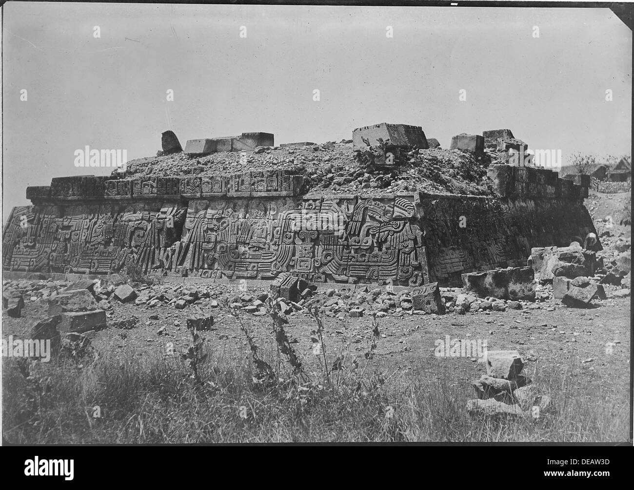 This image features ancient ruins located in either Mexico or Central ...