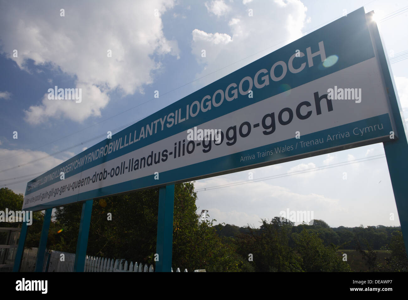 Railway station sign for ...