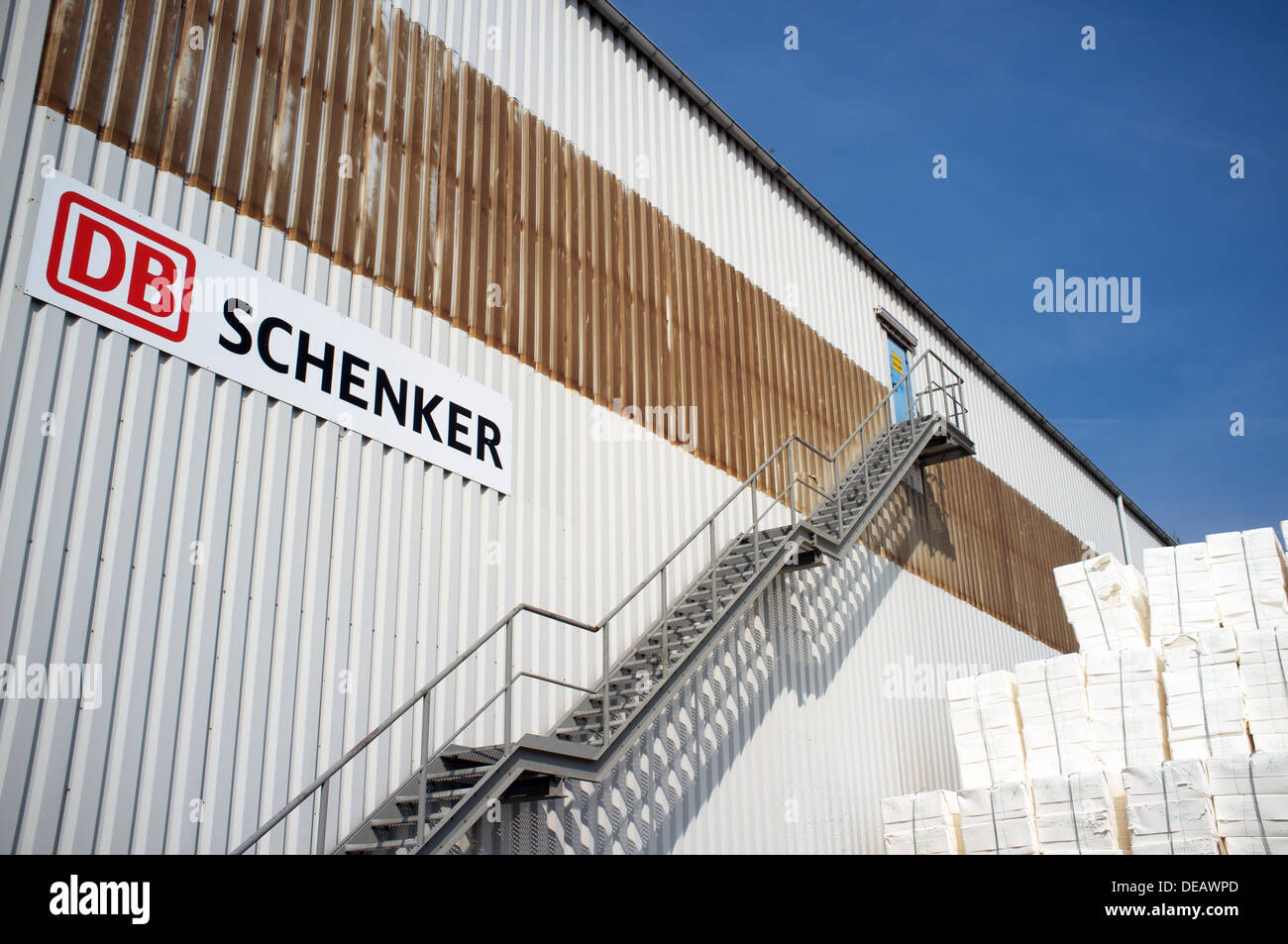 DB Schenker warehouse Stock Photo - Alamy