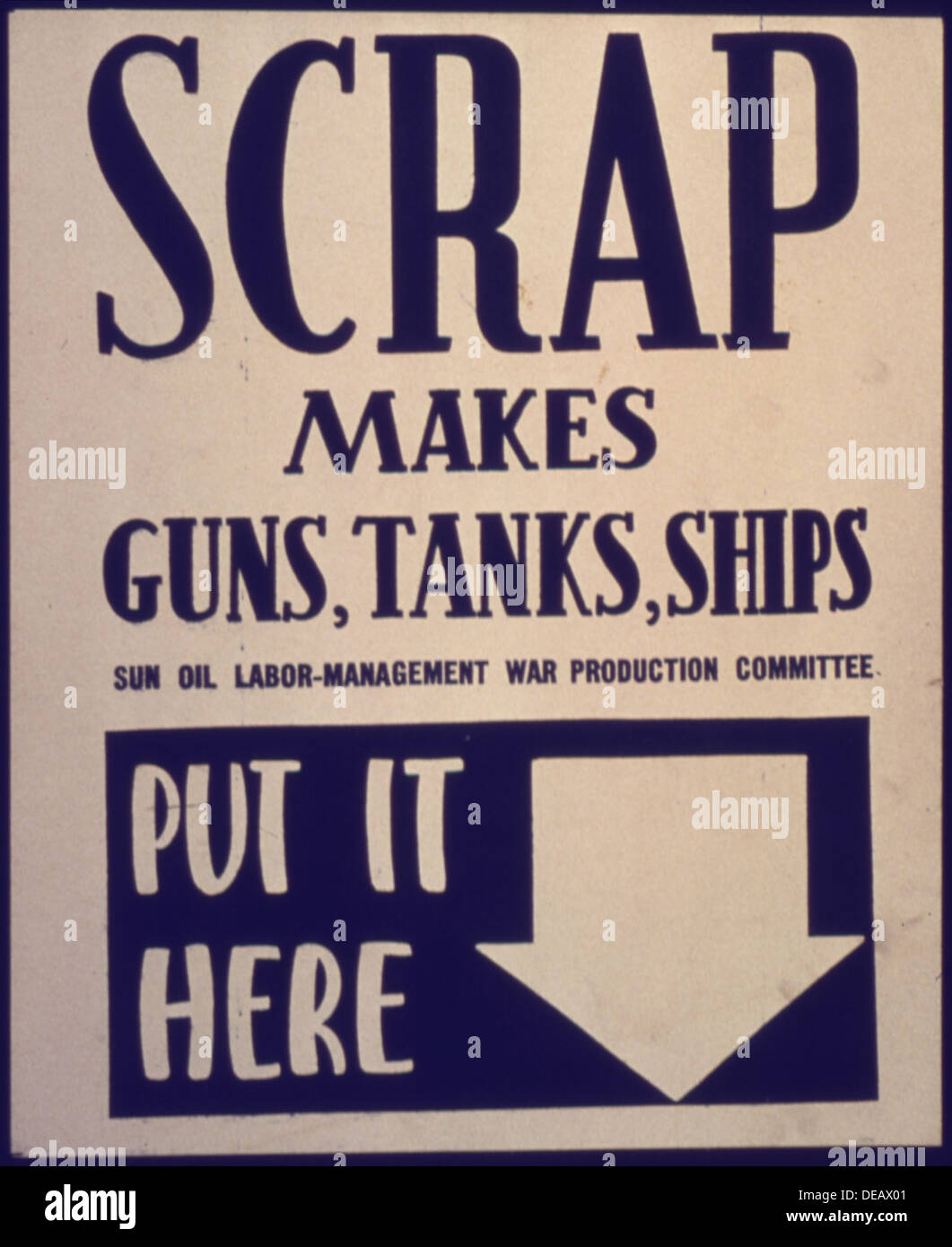 A campaign promoting the recycling of scrap materials to produce ...